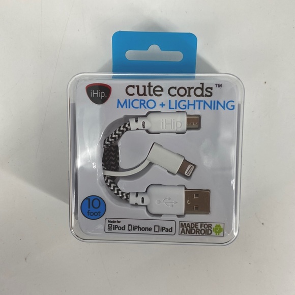 iHip | Cell Phones & Accessories | Ihip Cute Cords Foot Braided Usb ...